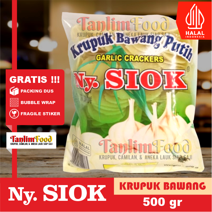 Jual Krupuk / Kerupuk Bawang Ny. Siok 500gr - TanlimShop | Shopee Indonesia