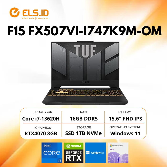 Jual ASUS TUF F15 FX507VI-I747K9M-OM Intel i7-13620H 16GB SSD 1TB ...