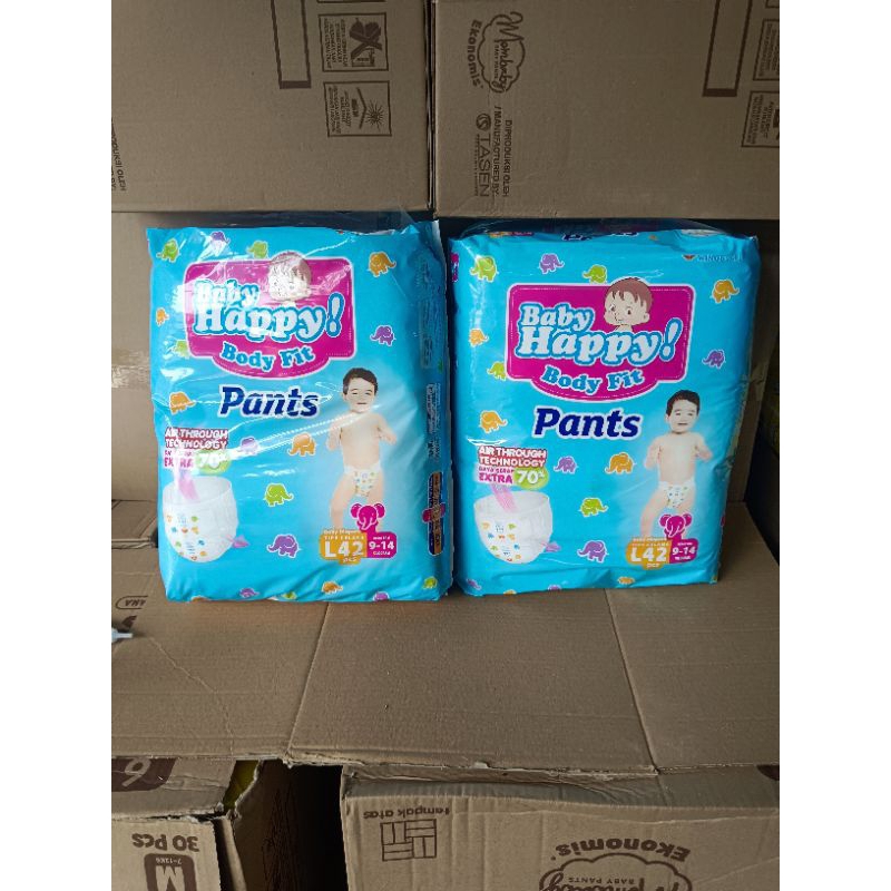 Jual Baby happy pants jumbo S56/M48/L42/XL38/XXL34 | Shopee Indonesia