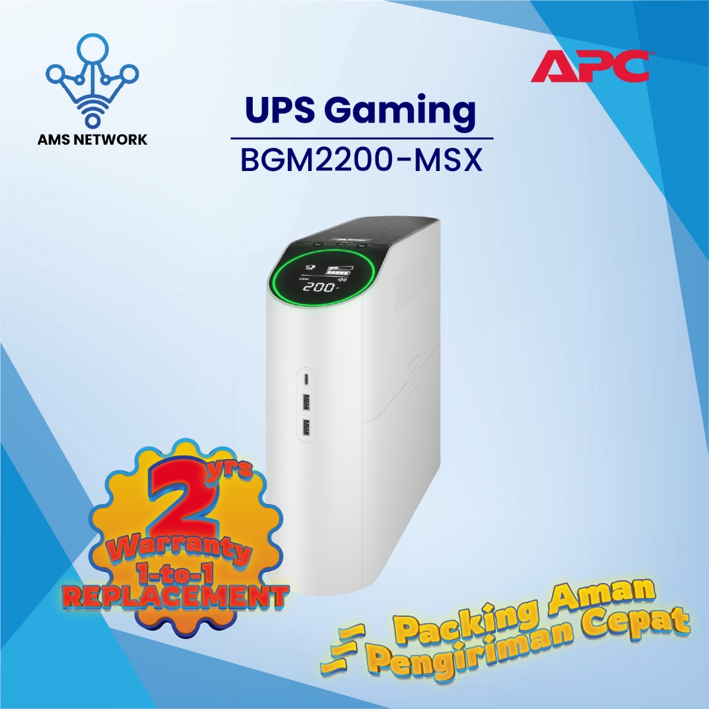 Jual APC Back-UPS Pro for Gaming BGM2200-MSX, 2200VA/1320W, Tower, 230V ...