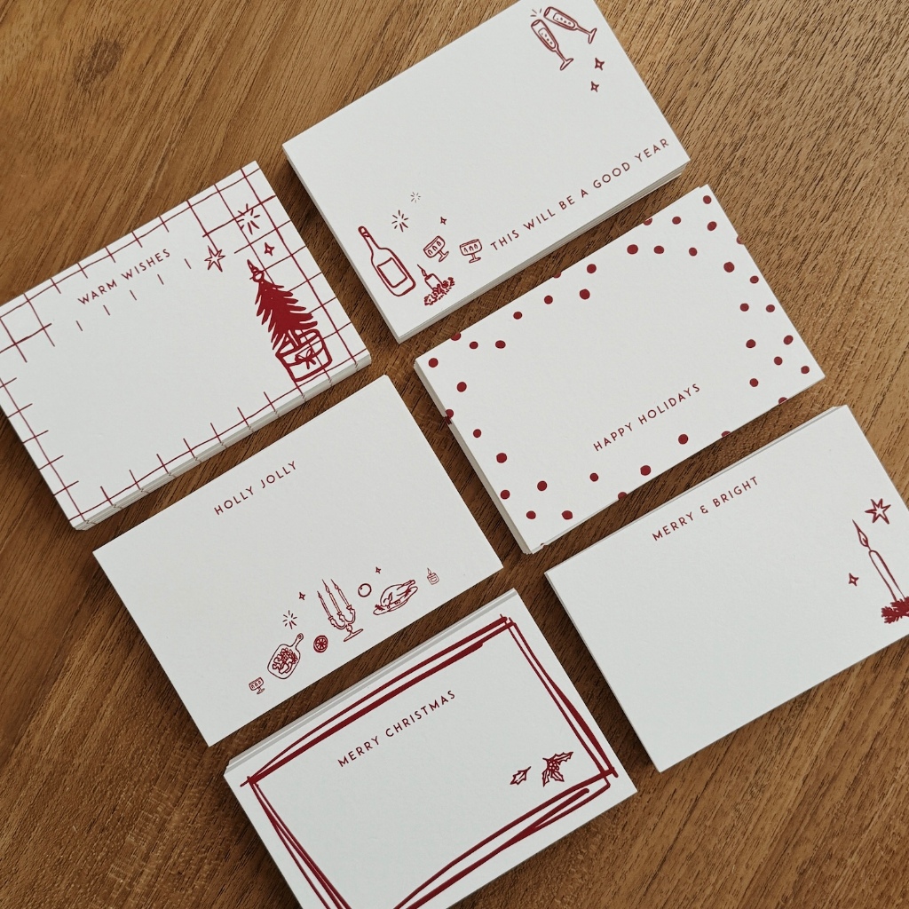 Jual Say Giggle - 1 set isi 6 Christmas Card/ Kartu Ucapan Kado Hampers ...