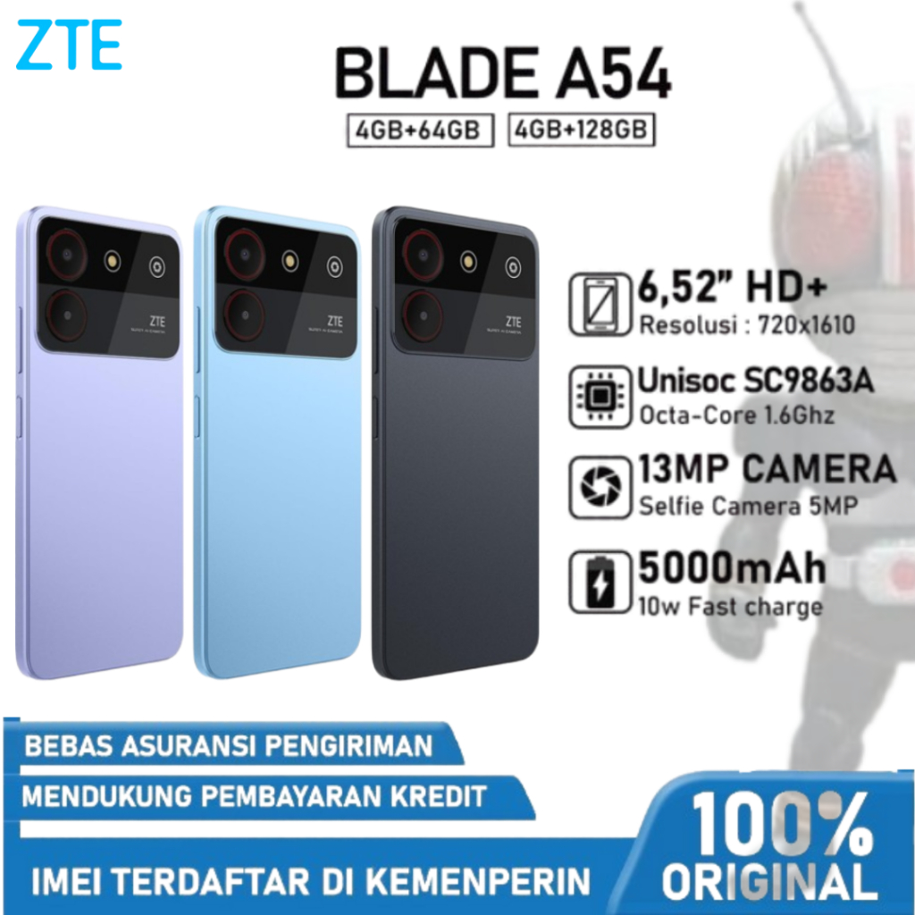 Jual ZTE A54 4+64GB GARANSI RESMI | Shopee Indonesia