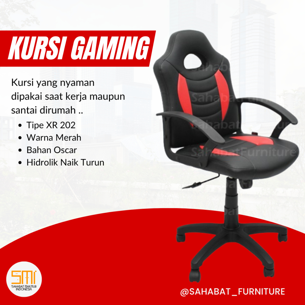 Jual Kursi Gaming Xr 202 / Kursi Game Kursi Anak Kursi Belajar Kursi ...