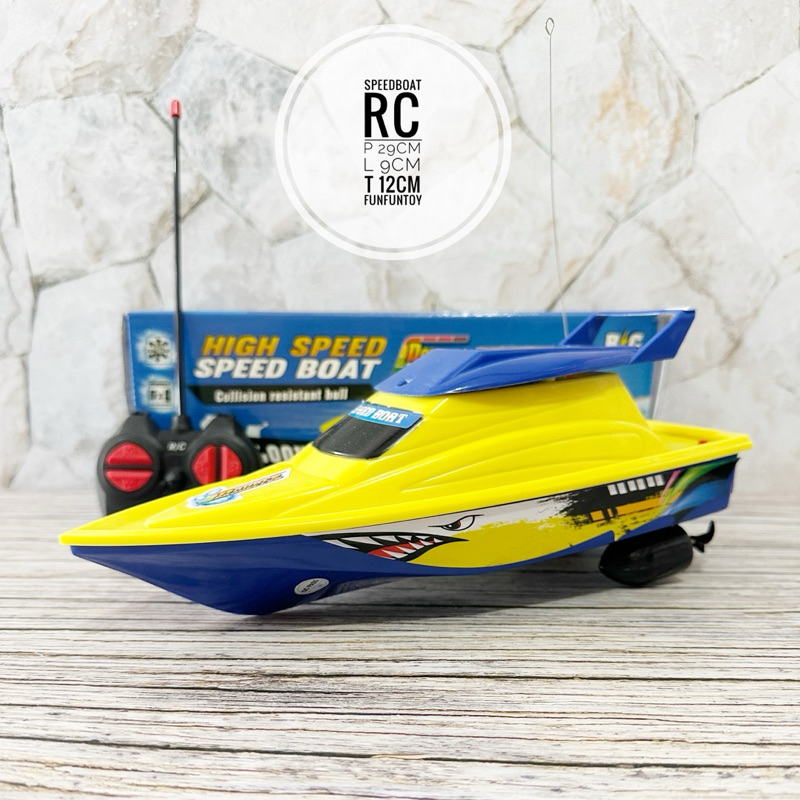 Jual Mainan Perahu Speed Boat Yatch Remote Control Speed boat RC ...