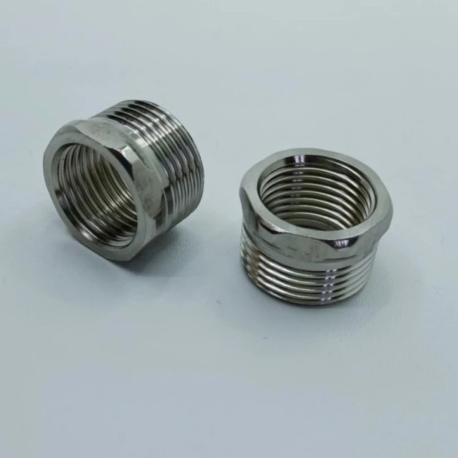 Jual double nepel 1/2 ke 3/4 bahan stainless sambungan nepel | Shopee ...