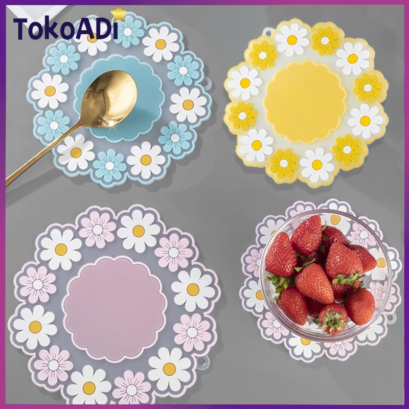 Jual Tatakan Gelas Bunga Coaster Silicone Mat Tatakan Alas Panci ...