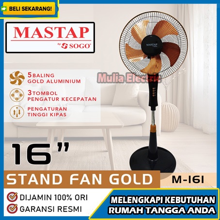 Jual KIPAS ANGIN BERDIRI MASTAP 16 INCH / STAND FAN 16" BESI 5BALING ...