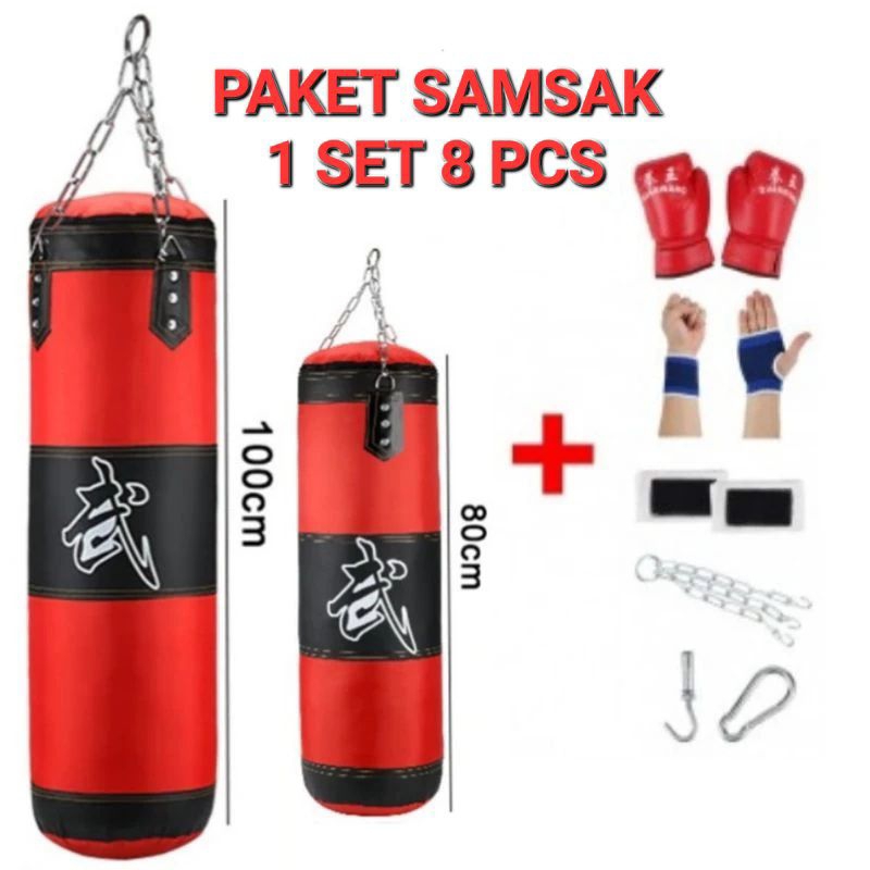 Jual [COD] Paket 1 Set Samsak Sarung Tangan Tinju Boxing Muay Thai Judo ...