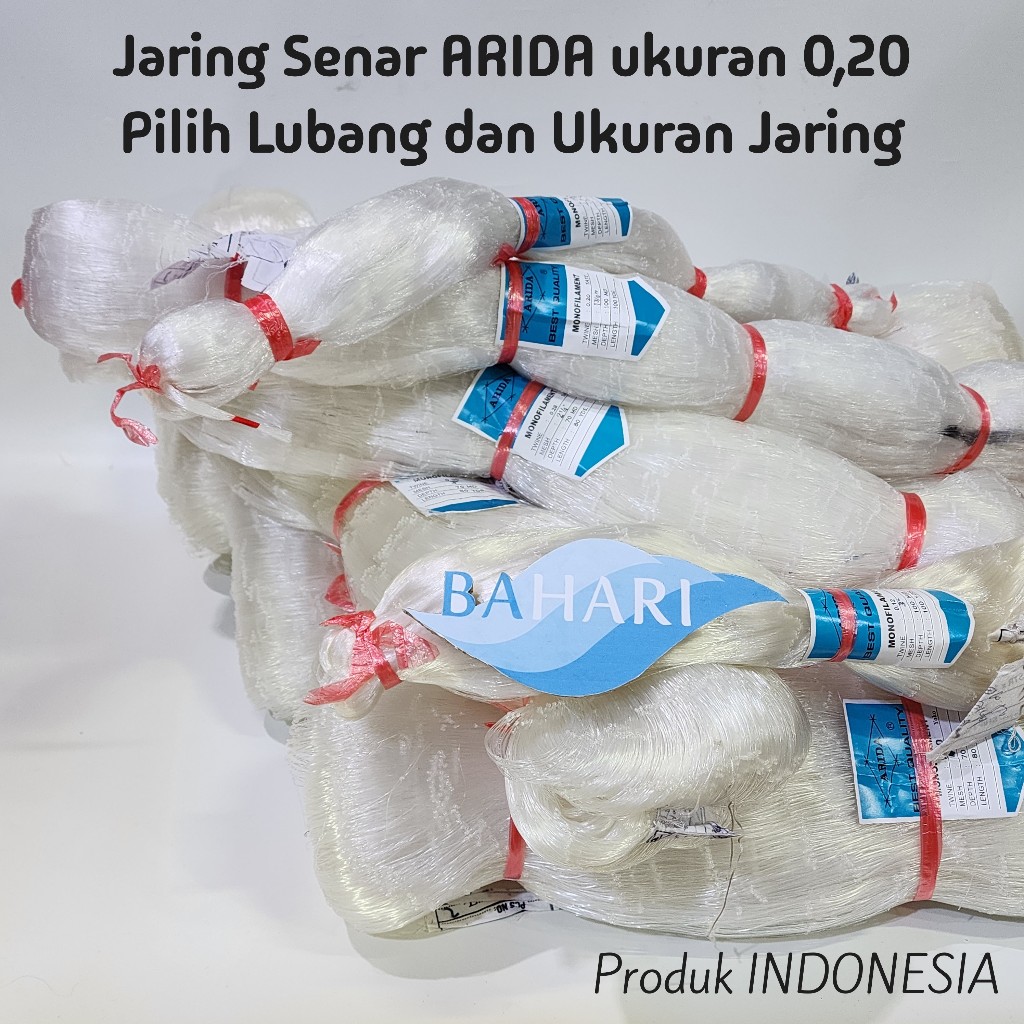 Jual Jaring Ikan Arida Senar 020x3", 020x3 1/2"- tate & yoko (Jaring ...