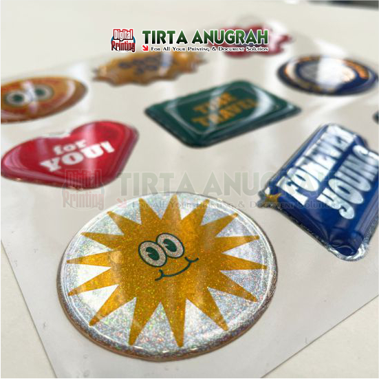 Jual TIRTA ANUGRAH -Sticker Resin Custom / Sticker Label Resin ...