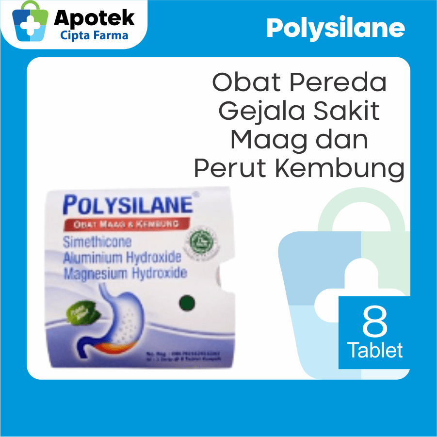 Jual Polysilane Tablet Polisilane Dimethicone Obat Maag Obat Magh Obat ...