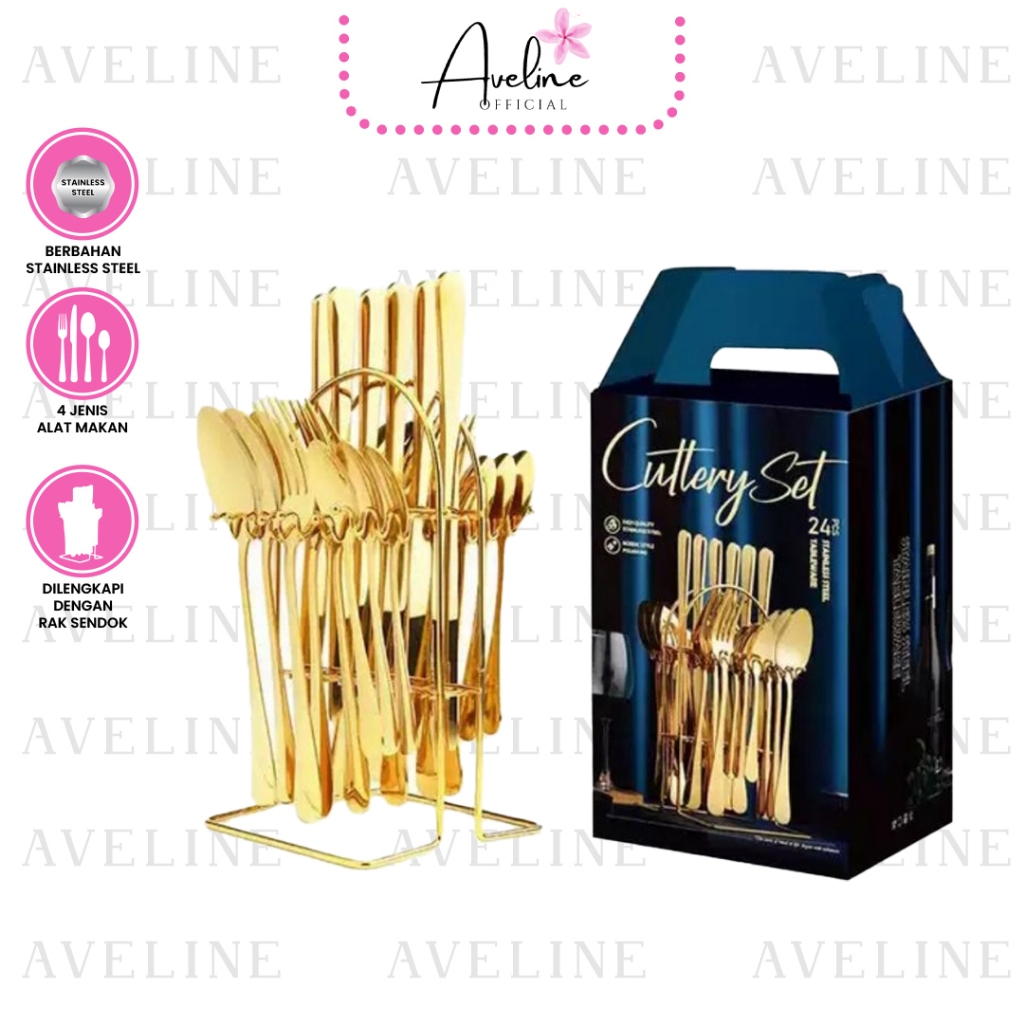 Jual Aveline Hampers Sendok Sultan Set Elegant Box / Sendok Gold ...