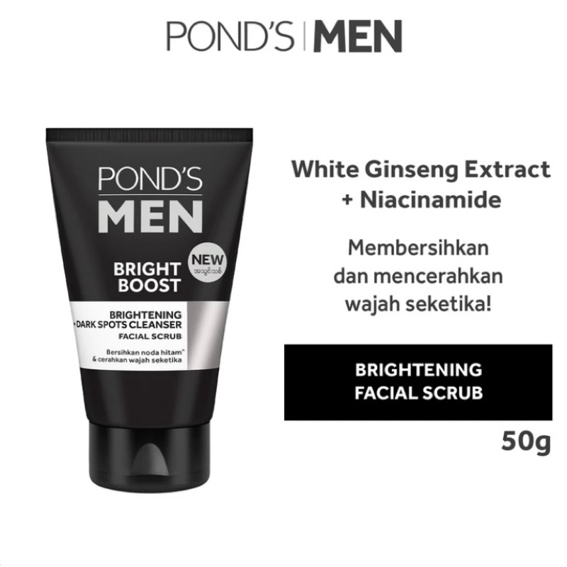 Jual PONDS MEN BRIGHT BOOST 50gr | Shopee Indonesia