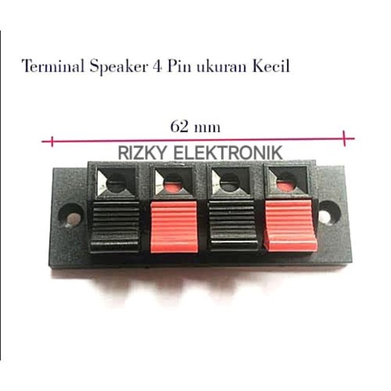 Jual Terminal Jepit Capit 4 Pin Speaker Aktif Audio Kualitas Bagus ...