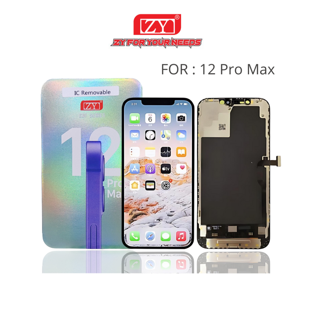 Jual ZY LCD IP 12 Pro Max COF Soft Oled Fullset Touchscreen | Shopee ...