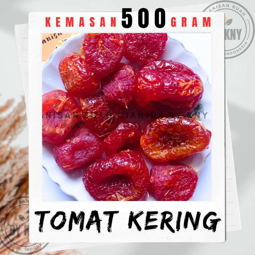 Jual 500 Gram tomat kering manisan buah kering manisan buah cianjur ...