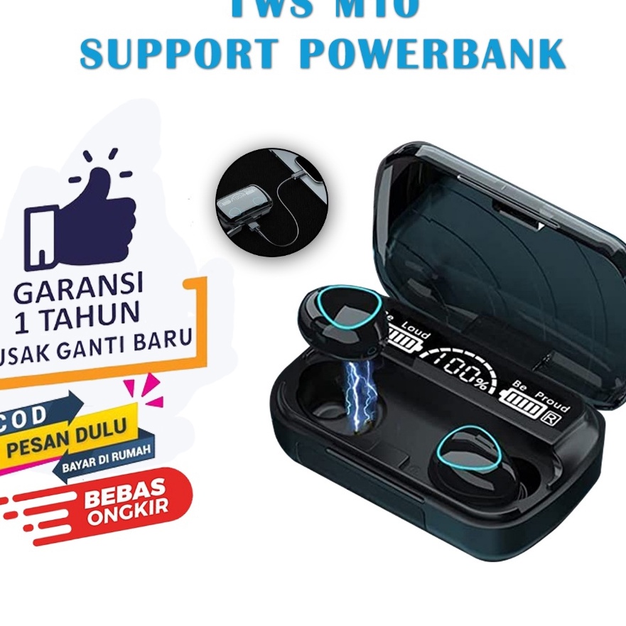 Jual Cashback RGAKSESORIS TWS Headset Bluetooth Gaming M28 F95 M1 M19 N35 Earclip LY92 MS 5 ...