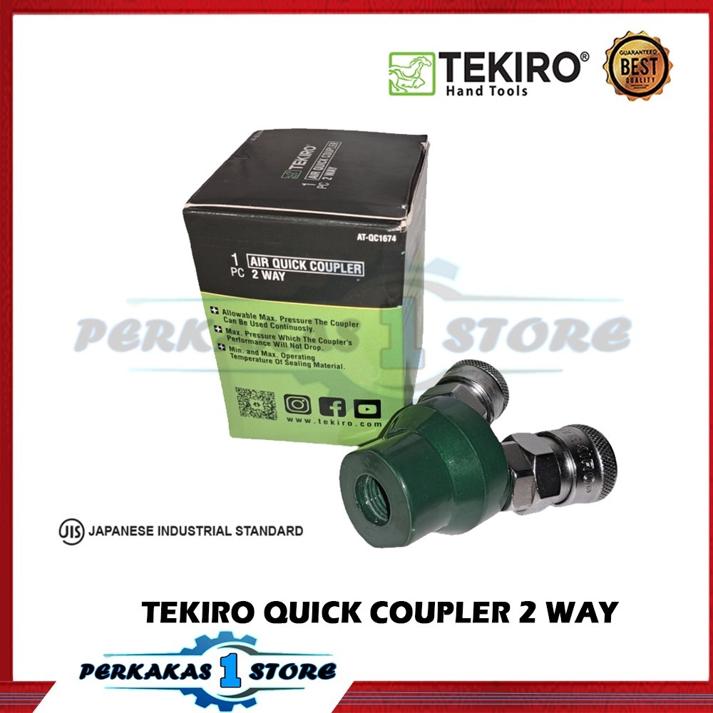 Jual TEKIRO Quick Coupler Cabang 2 Way Dan 3 Way/Coupler Kompresor ...