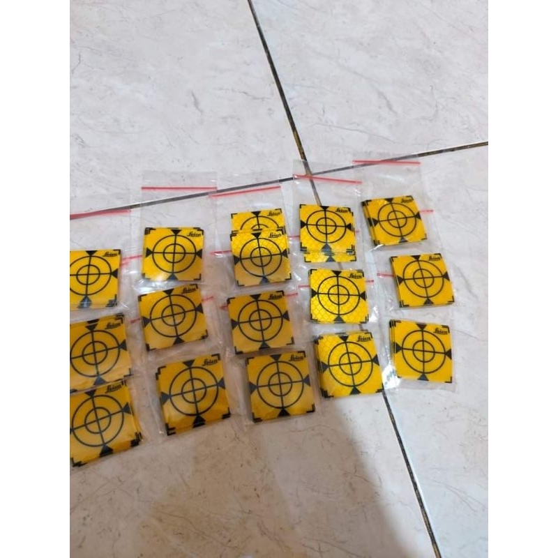 Jual Stiker target/stiker total station 10x10cm | Shopee Indonesia