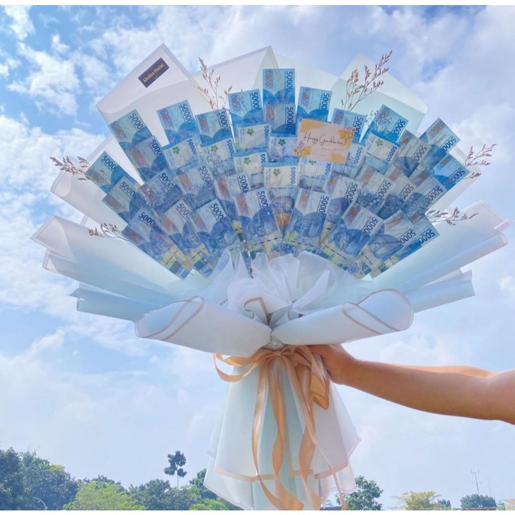 Jual KHALISA FLORIST 15B Money Bouquet KOSONGAN 15 lembar dan 20 lembar ...