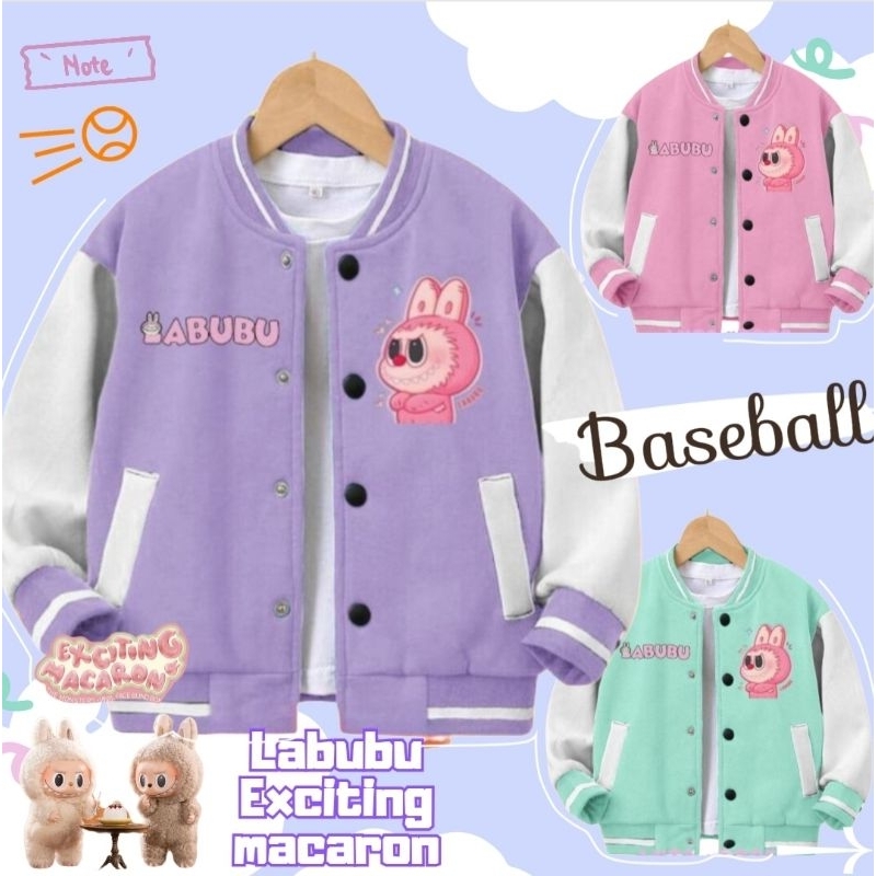 Jual jaket labubu anak perempuan laki laki baseball 5 tahun | Shopee ...