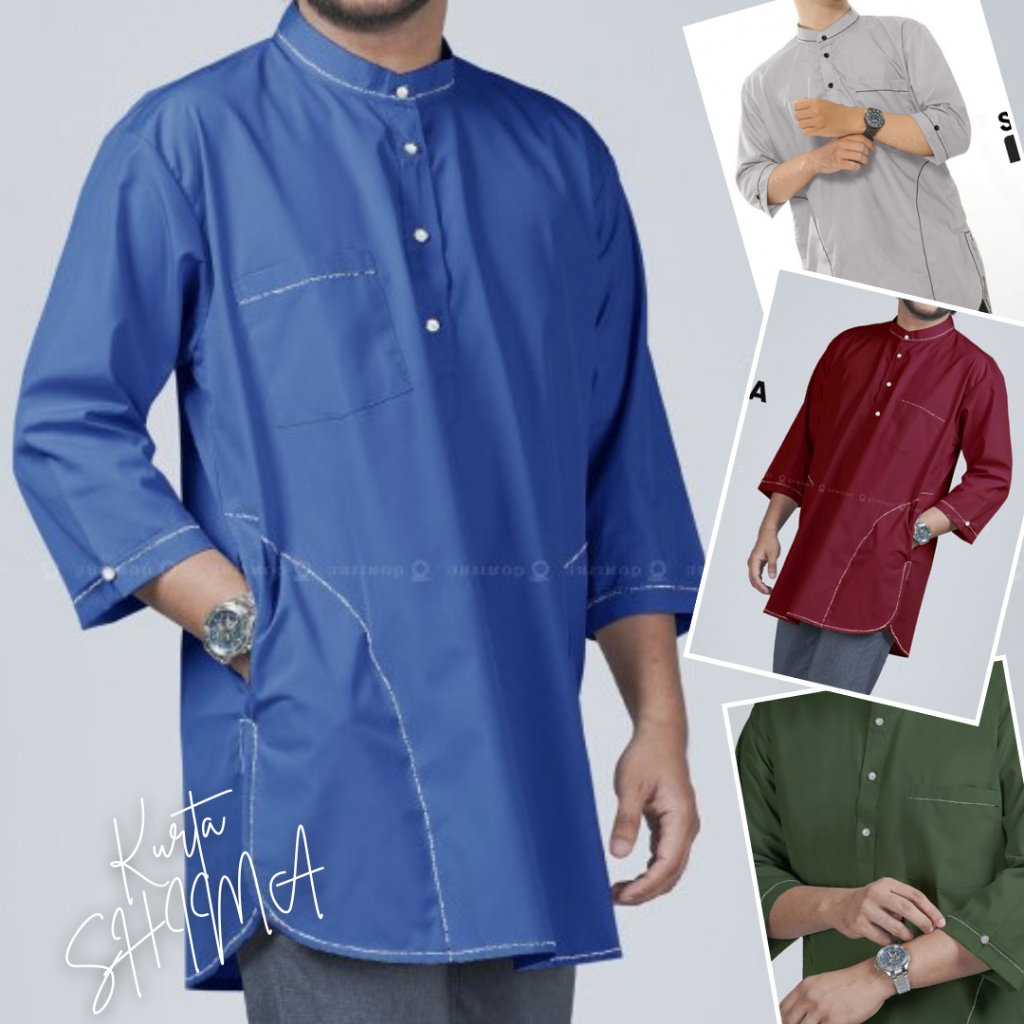 Jual Baju Koko Kurta Pakistan Pria Dewasa SHIMA Premium Jumbo oversize ...
