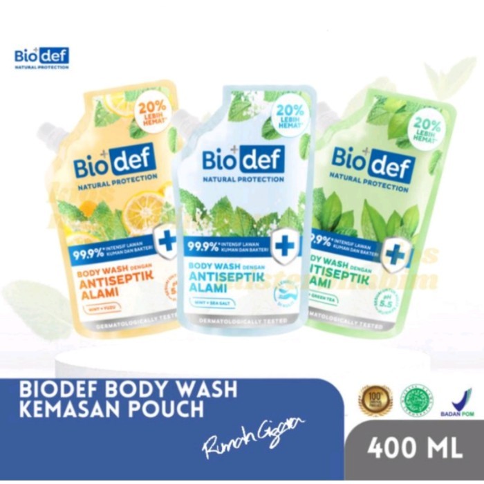 Jual BIODEF ANTISEPTIC BODYWASH 400ML ALL VARIANT | Shopee Indonesia