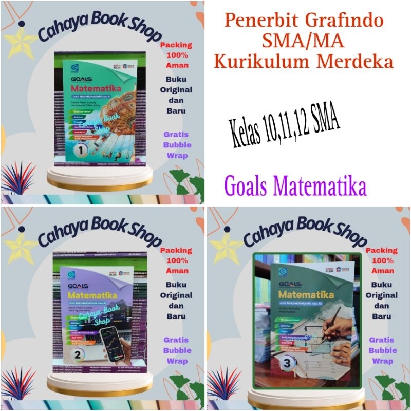 Jual Buku Goals Matematika Kelas 10,11,12 SMA/MA Kurikulum Merdeka Grafindo | Shopee Indonesia