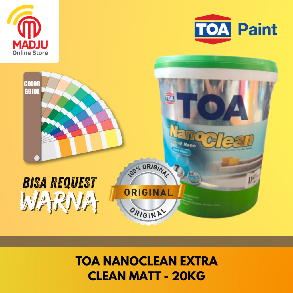Jual Toa NanoClean Extra Clean - Cat Tembok Interior Luxury Matt Finish ...
