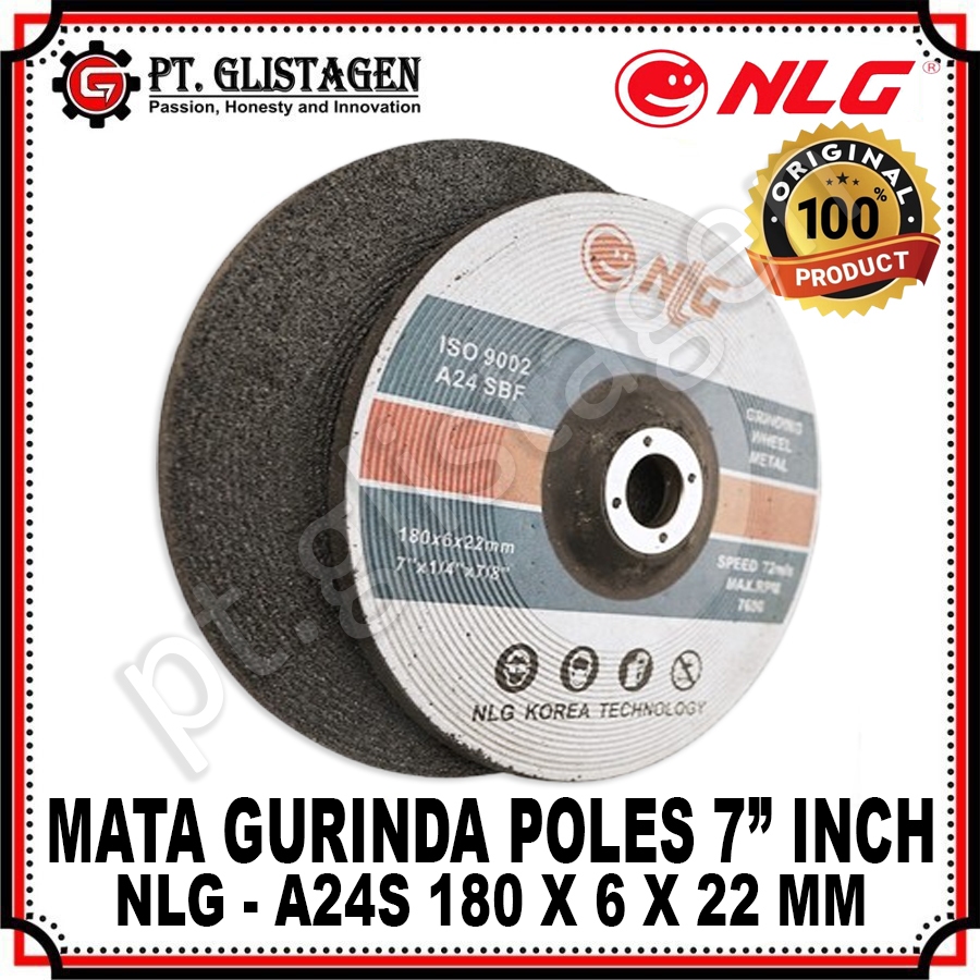 Jual NLG -A24SBF Mata Gurinda Poles Batu Gerinda Poles 7" inch A24S ...