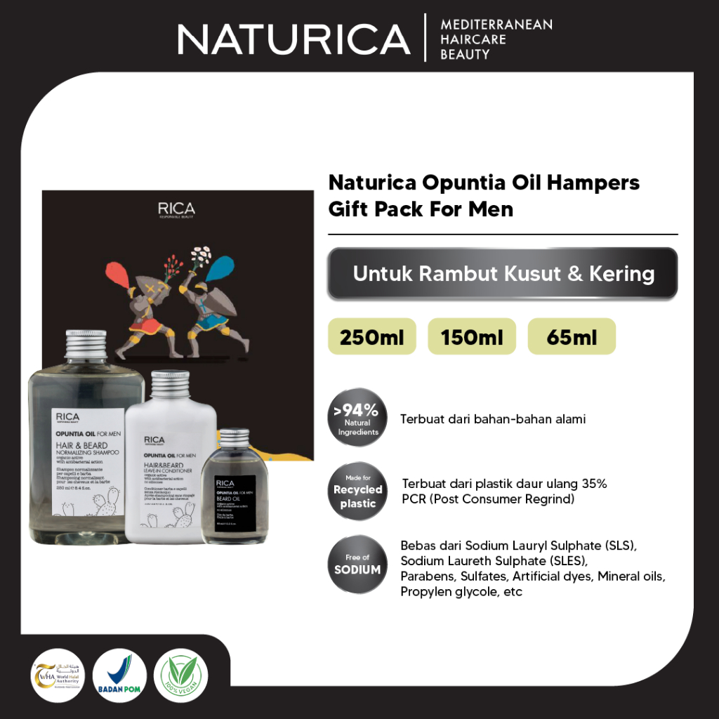 Jual Naturica - Opuntia Oil Hamper Gift Pack For Men | Shopee Indonesia
