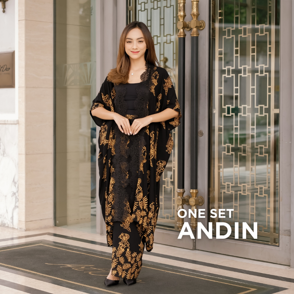 Jual KINNAS - ANDIN One Set Outer Lace dan Rok Lilit Batik Wayang ...