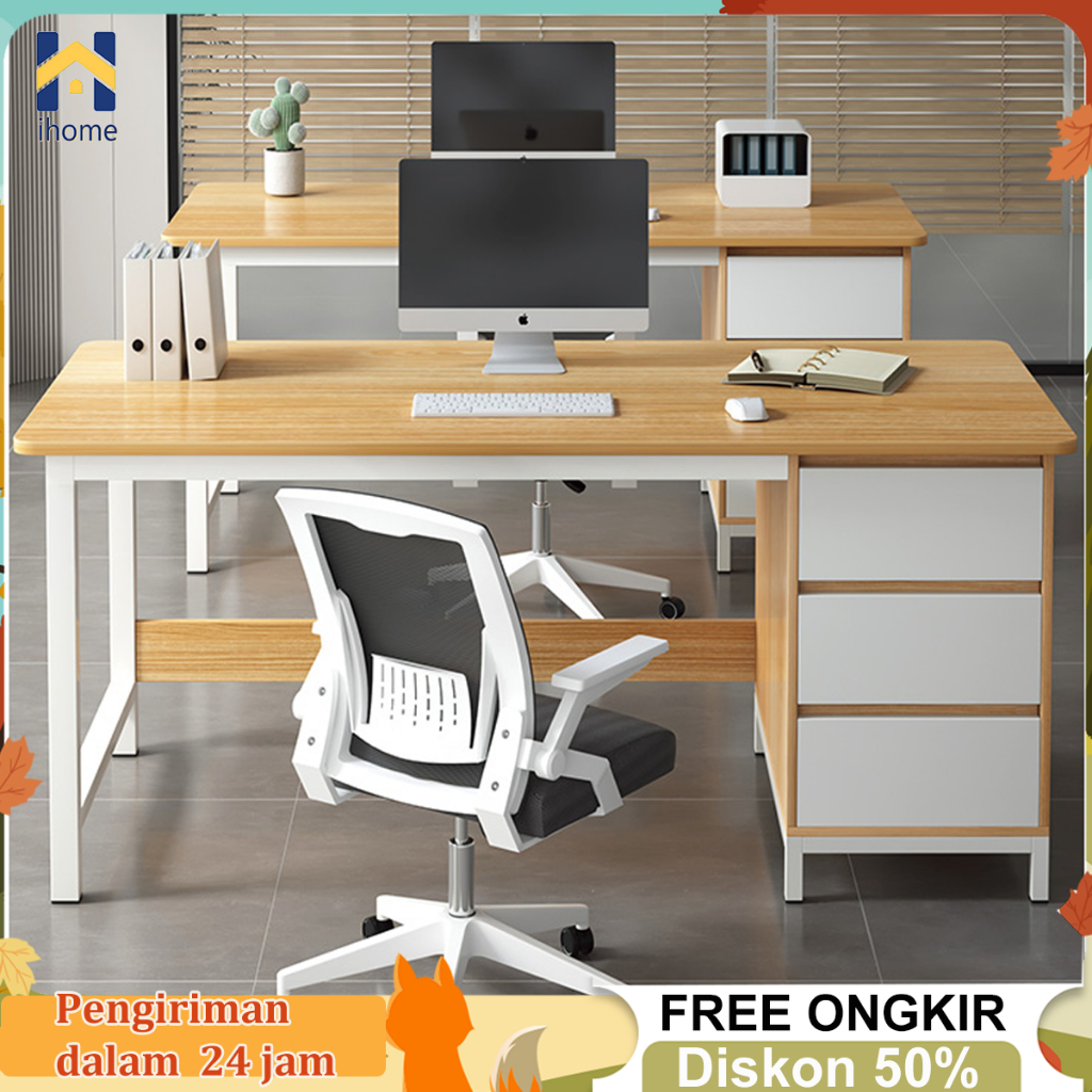 Jual IH Meja Kantor Dengan Laci Meja Belajar Serbaguna Meja Kerja ...