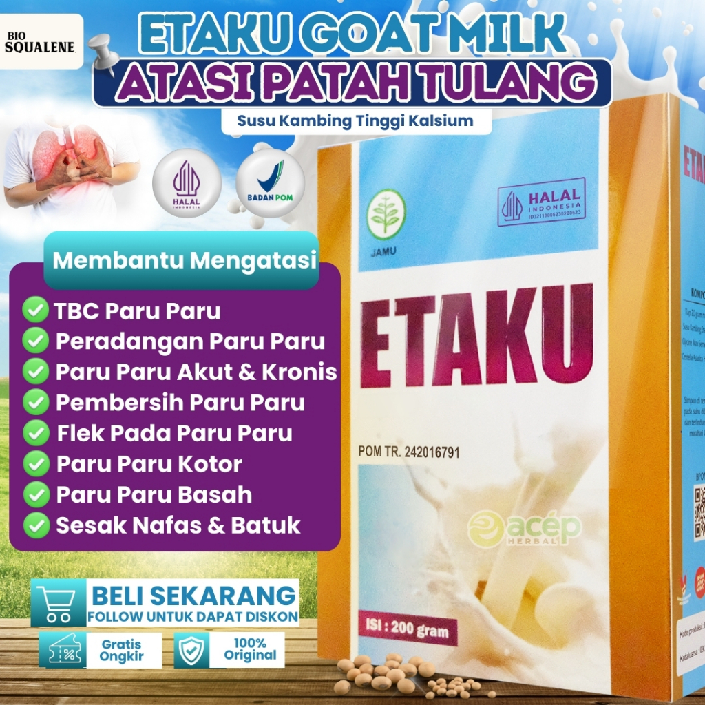 Jual Etaku Susu Kambing Asli Peninggi Badan Baik Unyuk Pencernaan ...
