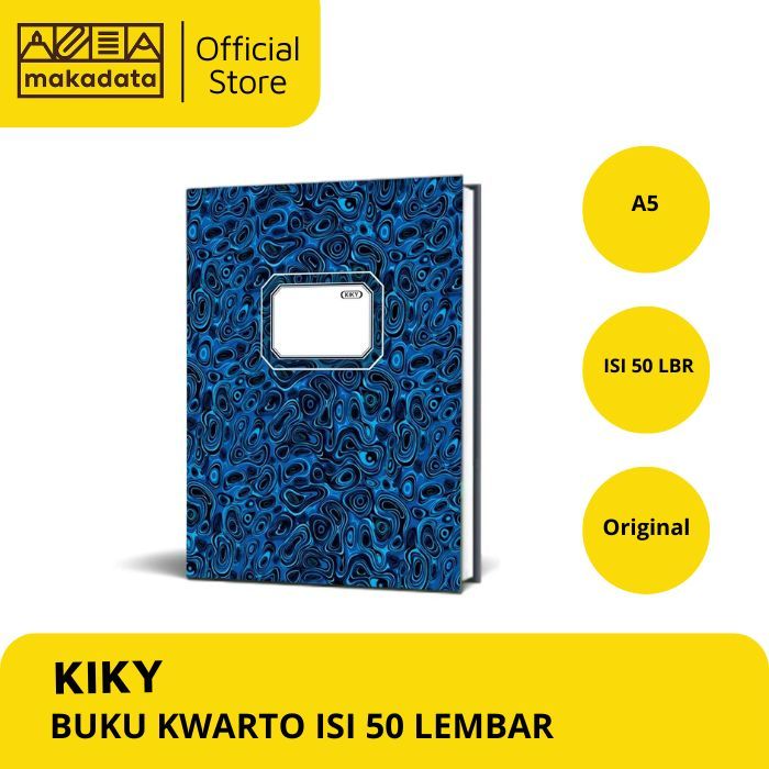 Jual BUKU TULIS KWARTO KUARTO QUARTO HARDCOVER ISI 50 LEMBAR KIKY ...
