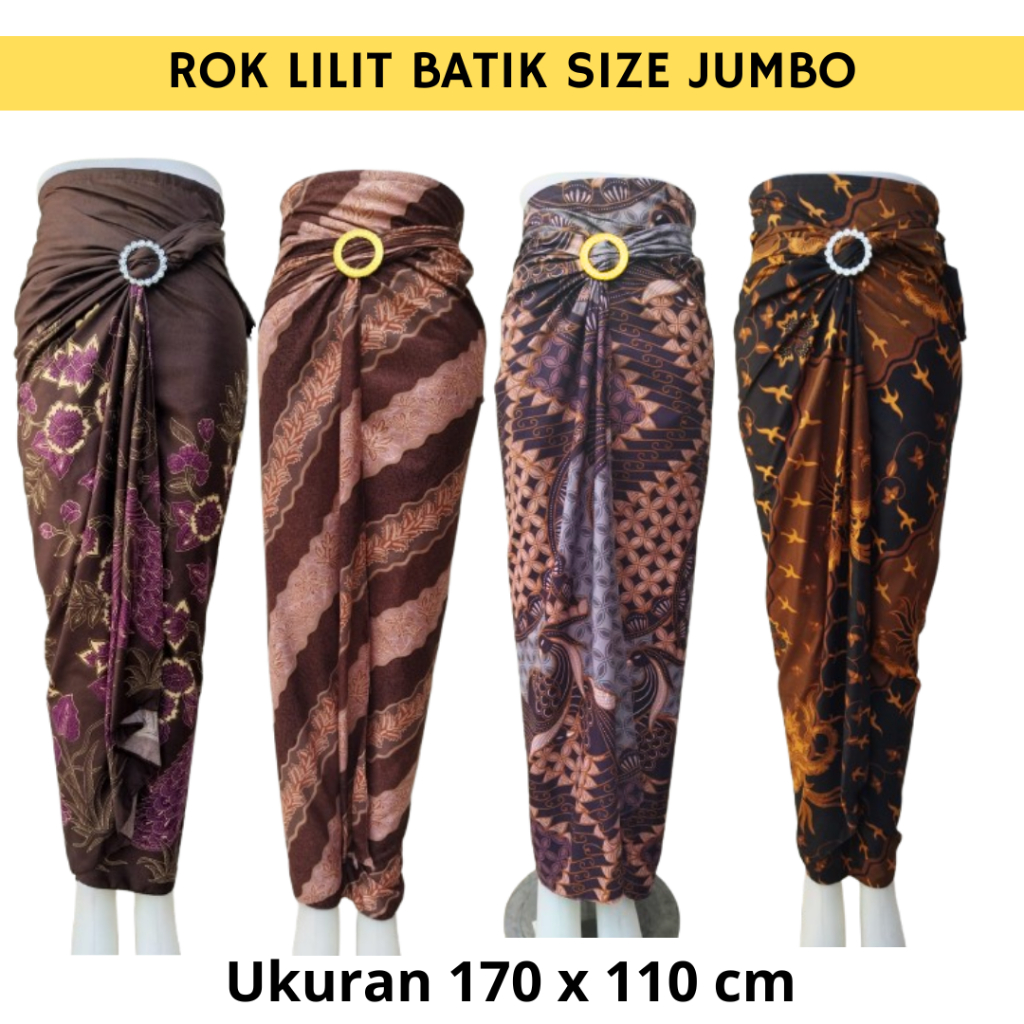 Jual Rok Lilit Batik Jumputan Big Size Jumbo Rok Kondangan Remaja Rok ...