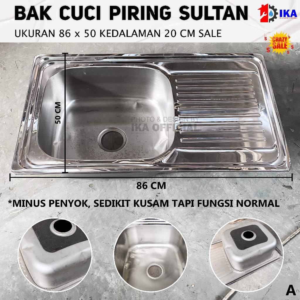Jual SALE Bak/Wastafel Cuci Piring Stainless / Wastafel Cuci Piring ...
