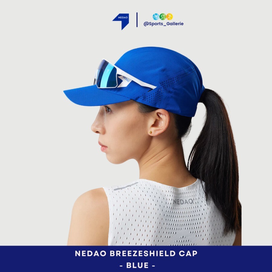 Jual NEDAO BreezeShield Cap Blue | Shopee Indonesia