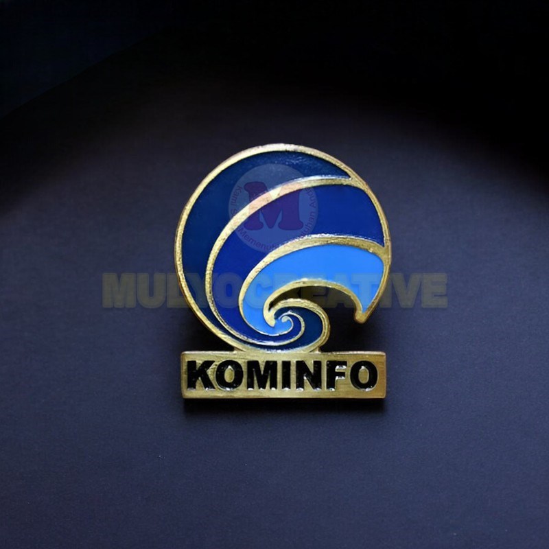 Jual Pin Logo KOMINFO Magnet Pin Bros Kementerian Komunikasi dan ...