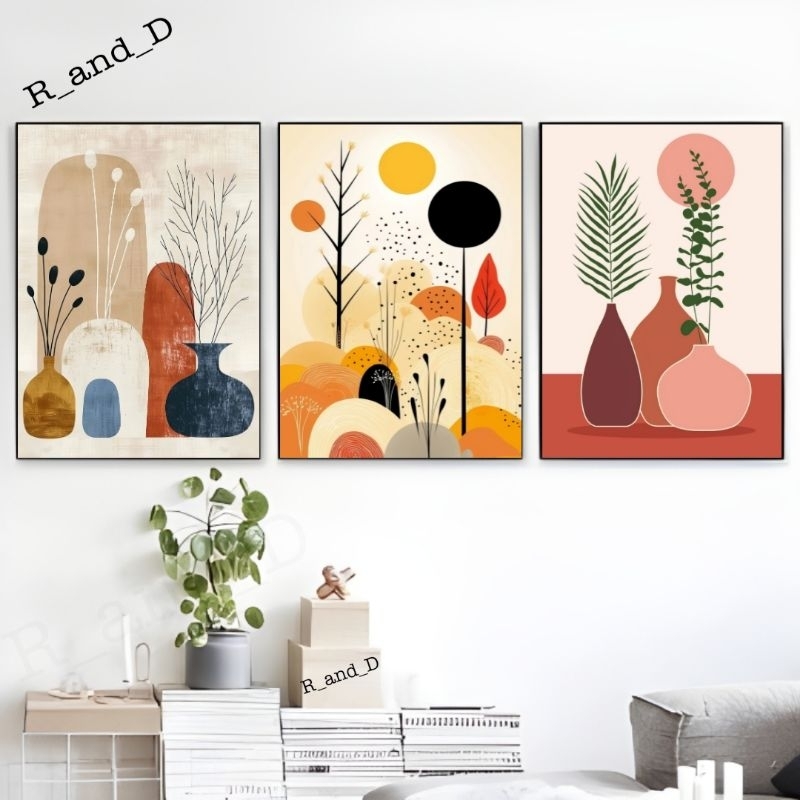 Jual Hiasan dinding aesthetic ukuran besar 47x31, Walldecor aesthetic ...