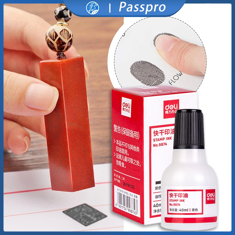 Jual 40ml Nobu Ink Tinta Nobu Permanen Plastik Tinta Stempel Permanen ...