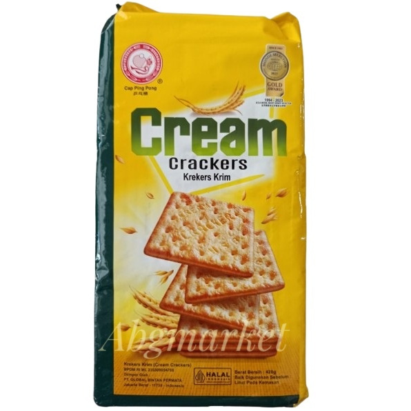 Jual Biskuit Snack Asin / Cream Crackers Cap Ping Pong /Kreker Krim ...