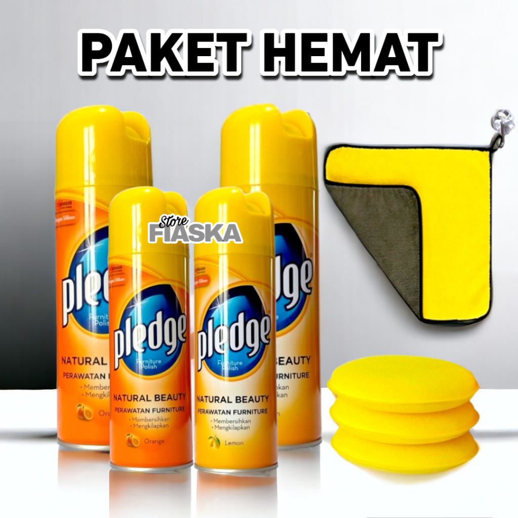 Jual PAKET HEMAT PLEDGE AEROSOL PEMBERSIH PENGKILAP FURNITURE KAYU ...