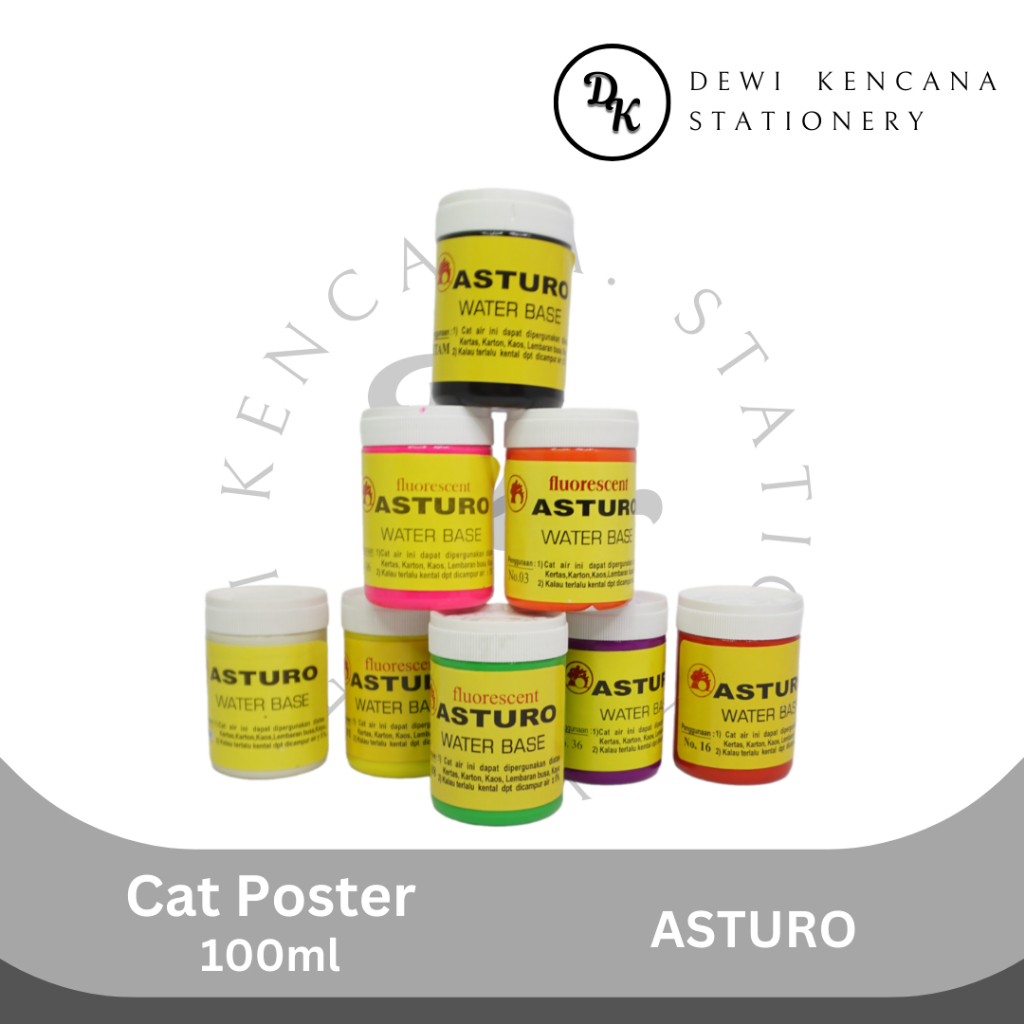Jual Cat Poster Water Base 100ml ASTURO | Shopee Indonesia