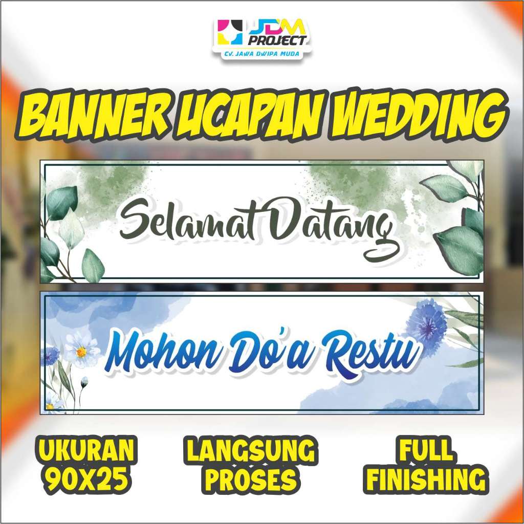 Jual JDM PROJECT - Banner/spanduk dekorasi ucapan wedding | Shopee ...