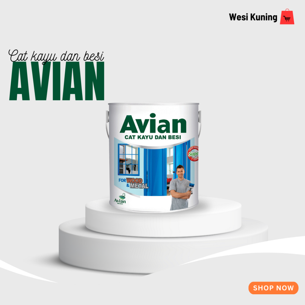 Jual AVIAN SYNTHETIC CAT KAYU DAN BESI | Shopee Indonesia