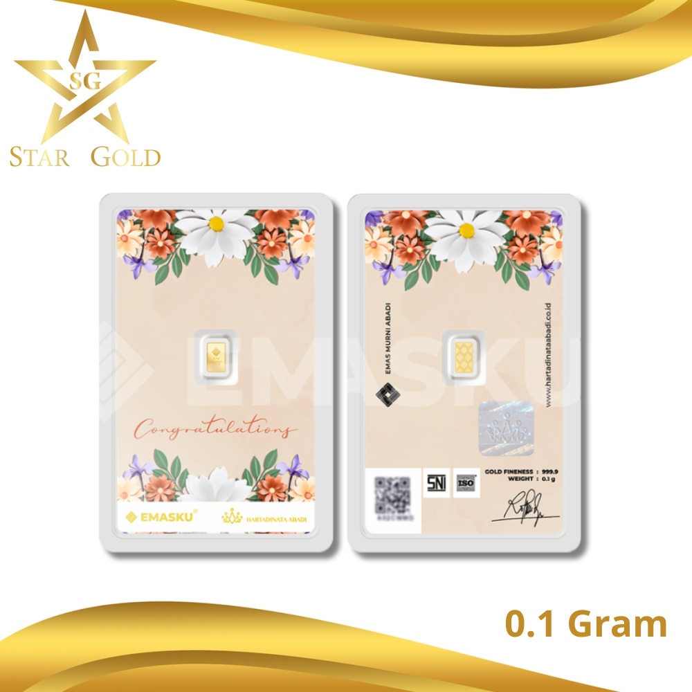 Jual LOGAM MULIA MICRO GOLD EMASKU 0.1GR DAN 0.25GR CONGRATS PINK ...