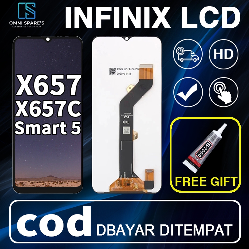 Jual LCD Infinix Smart 5 /X657/X657c Fullset Ori Layar hp Touchscreen asli copotan | Shopee ...