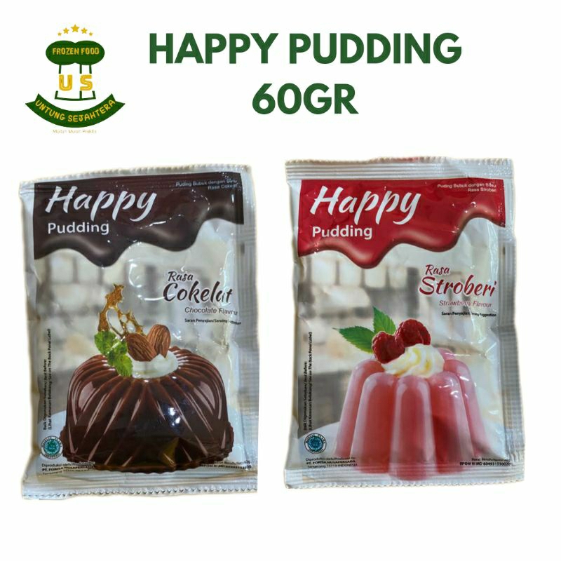 Jual Happy Pudding 60gr Pudding Reguler Praktis Ekonomis Kemasan 60gr ...