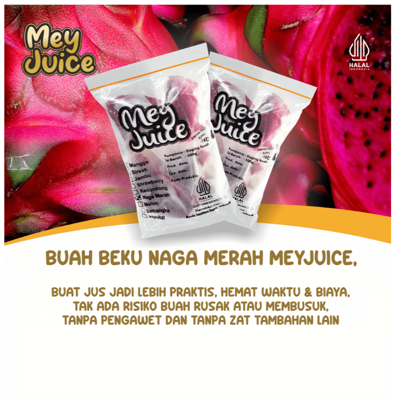 Jual [ READY TO BLEND ] Buah Beku / Frozen Fruit - Naga Merah Dragon Fruit 500g | Shopee Indonesia